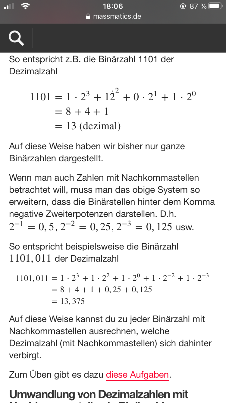 Binärcode Grundlagen? (Mathematik, programmieren, Informatik)