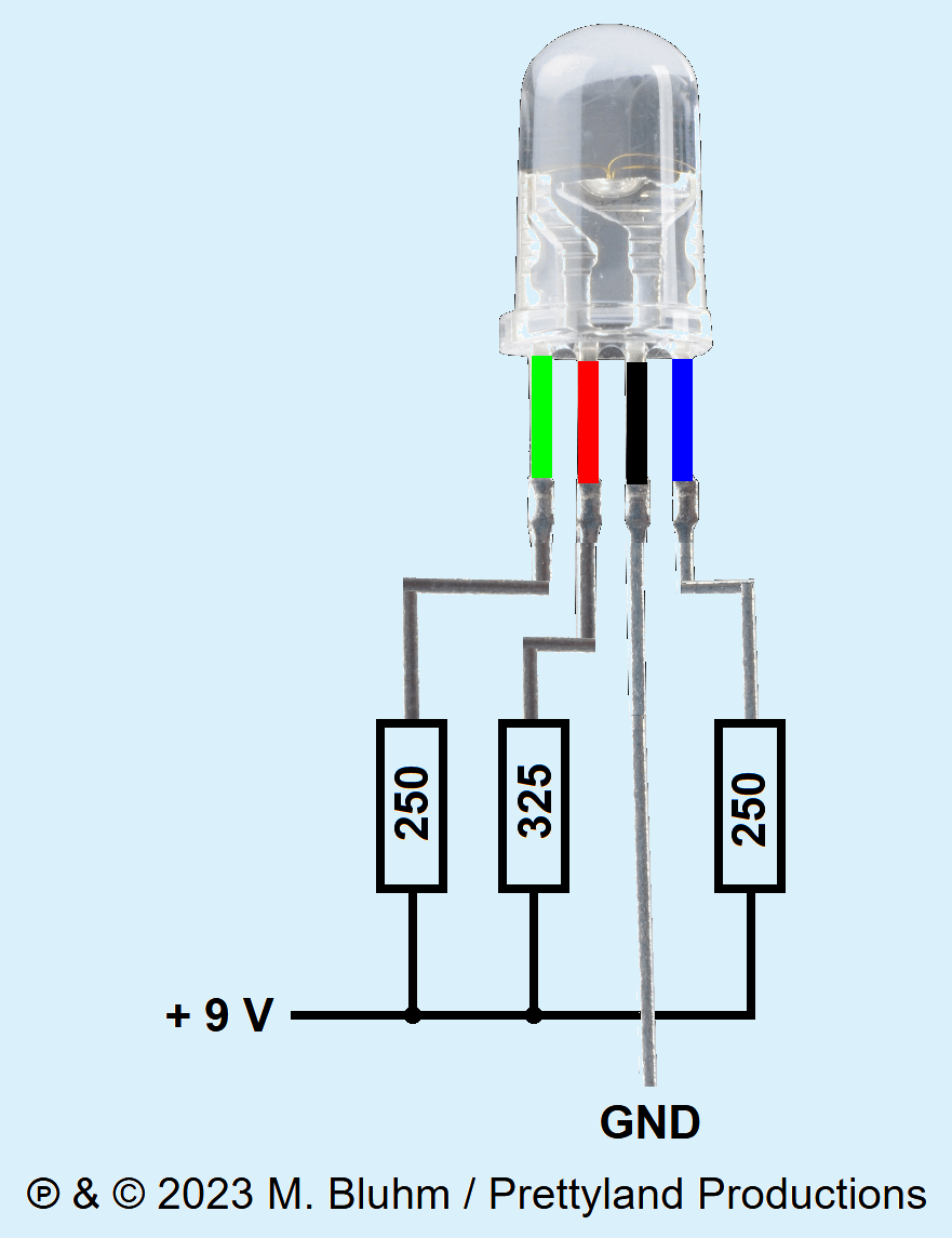 Welchen Widerstand brauche ich RGB LED? (Elektrik, Licht)