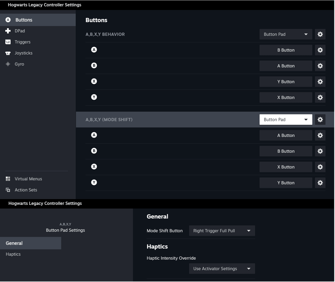Hogwarts Legacy Knopfbelegung? (Steam, Harry Potter, kontroller)