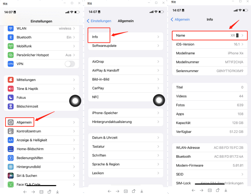 Wieso steht Zahl hinter iPhone von…? (Apple, iPad, iCloud)