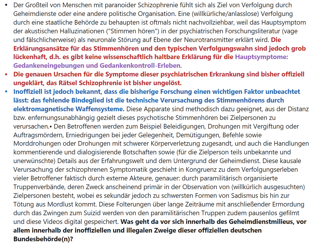 Verhalten bei Paranoider Schizophrenie? (Psychologie, Freundschaft ...
