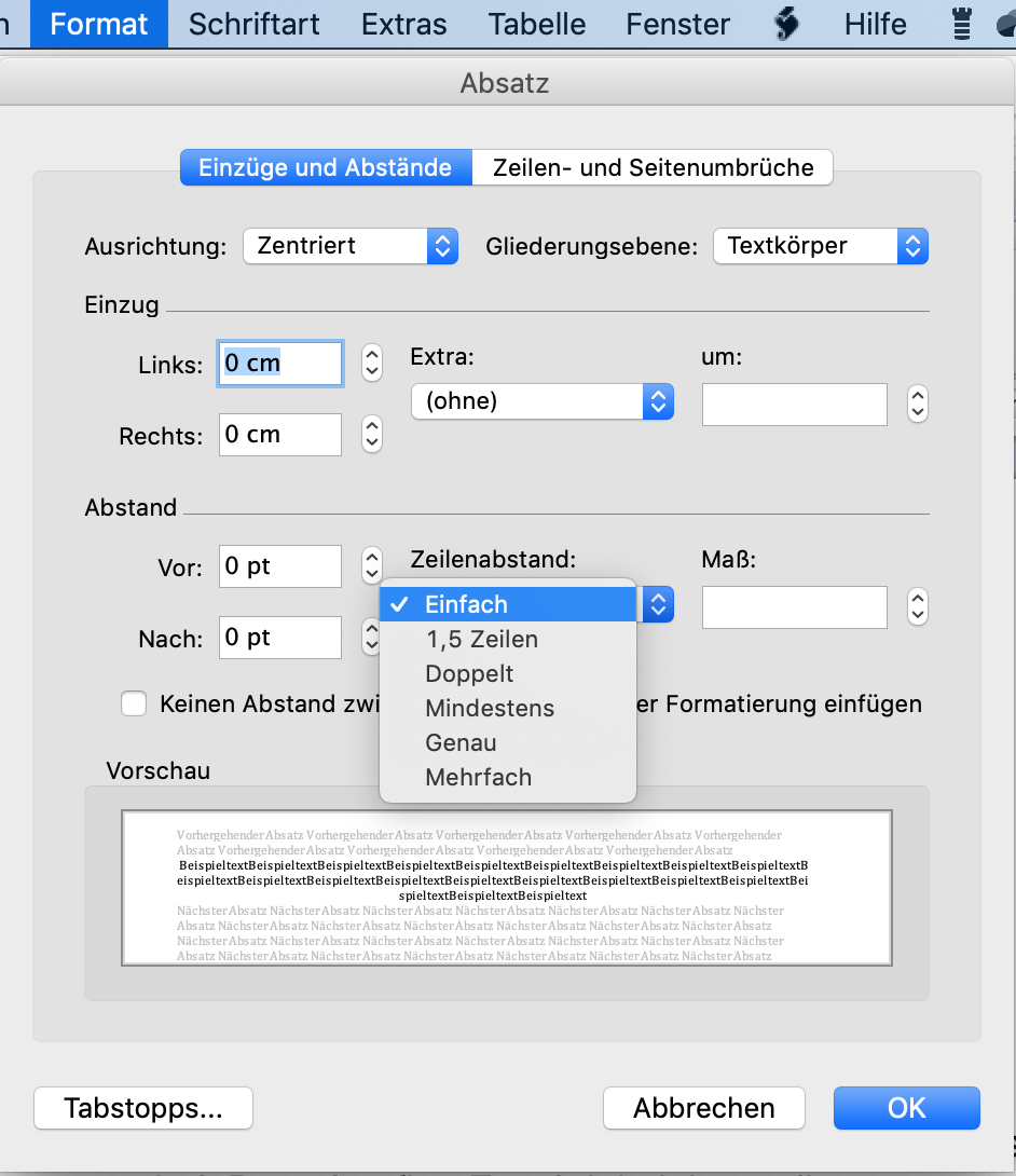 Word Absatz abstand? (Computer, Technik, PC)