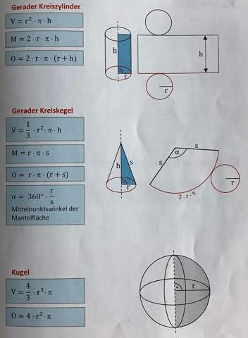 Kann mir jemand helfen beim volumen berechnen? (Mathematik, Formel ...