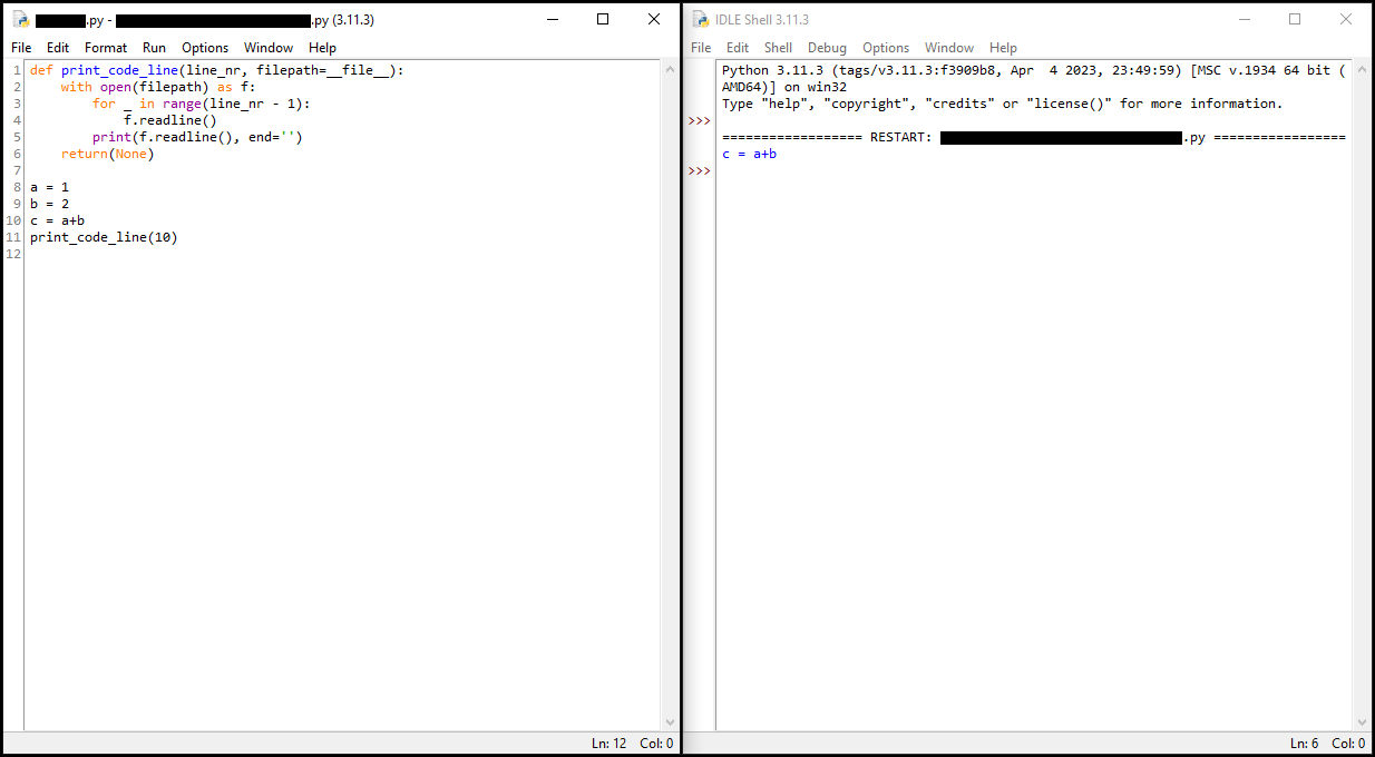 Kann Python eine bestimmte Zeile drucken? (Programmiersprache)