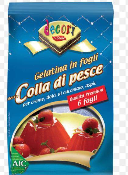 di colla di pesce, was bedeutet das? (backen, Kuchen, Gelatine)