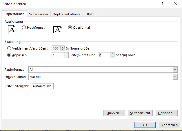 Excel VBA Zwei Bereiche zu einer 2-seitigen pdf exportieren ...