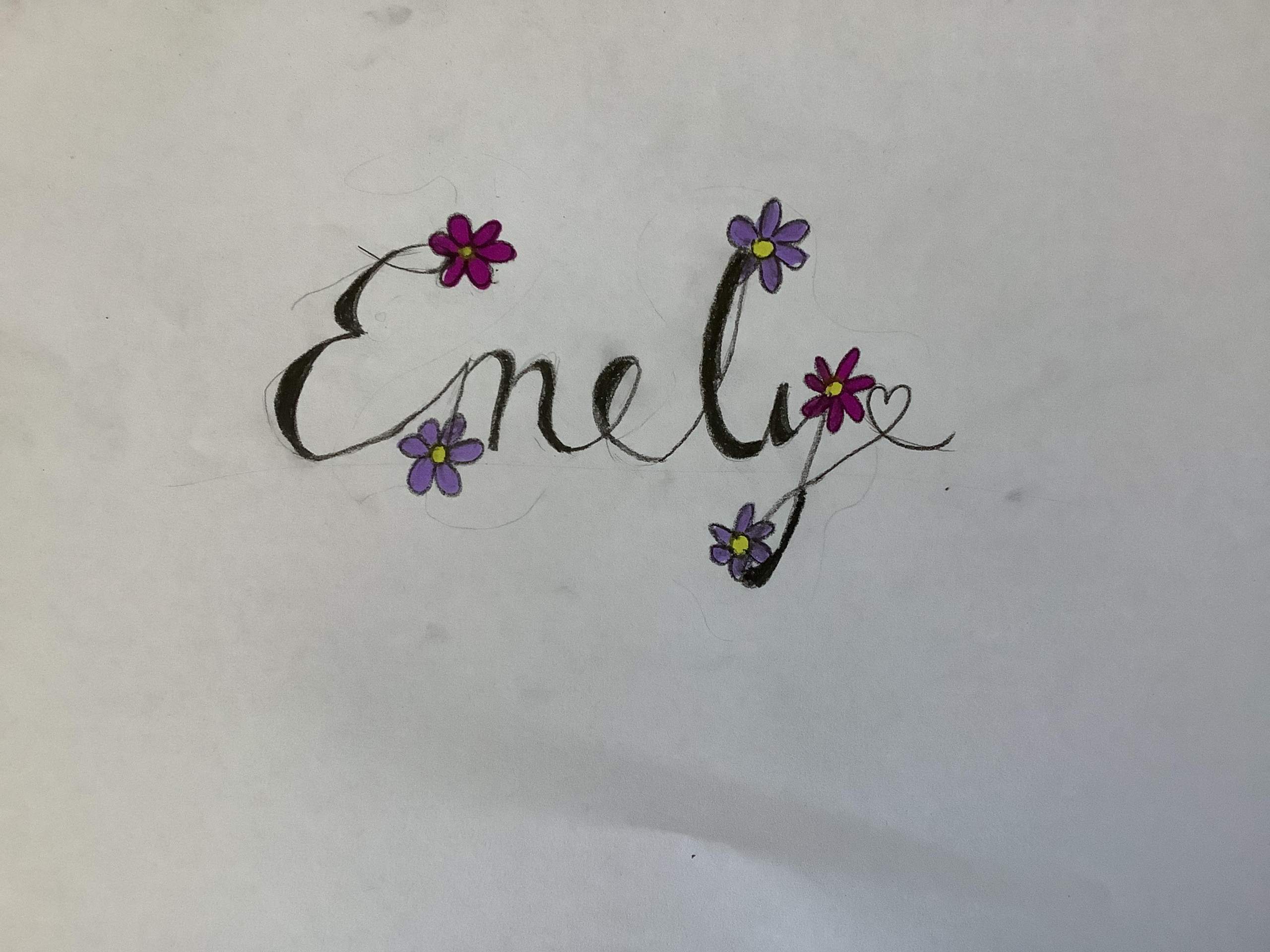 Handlettering Ideen für den Namen "Emely"? (Schreiben, malen)