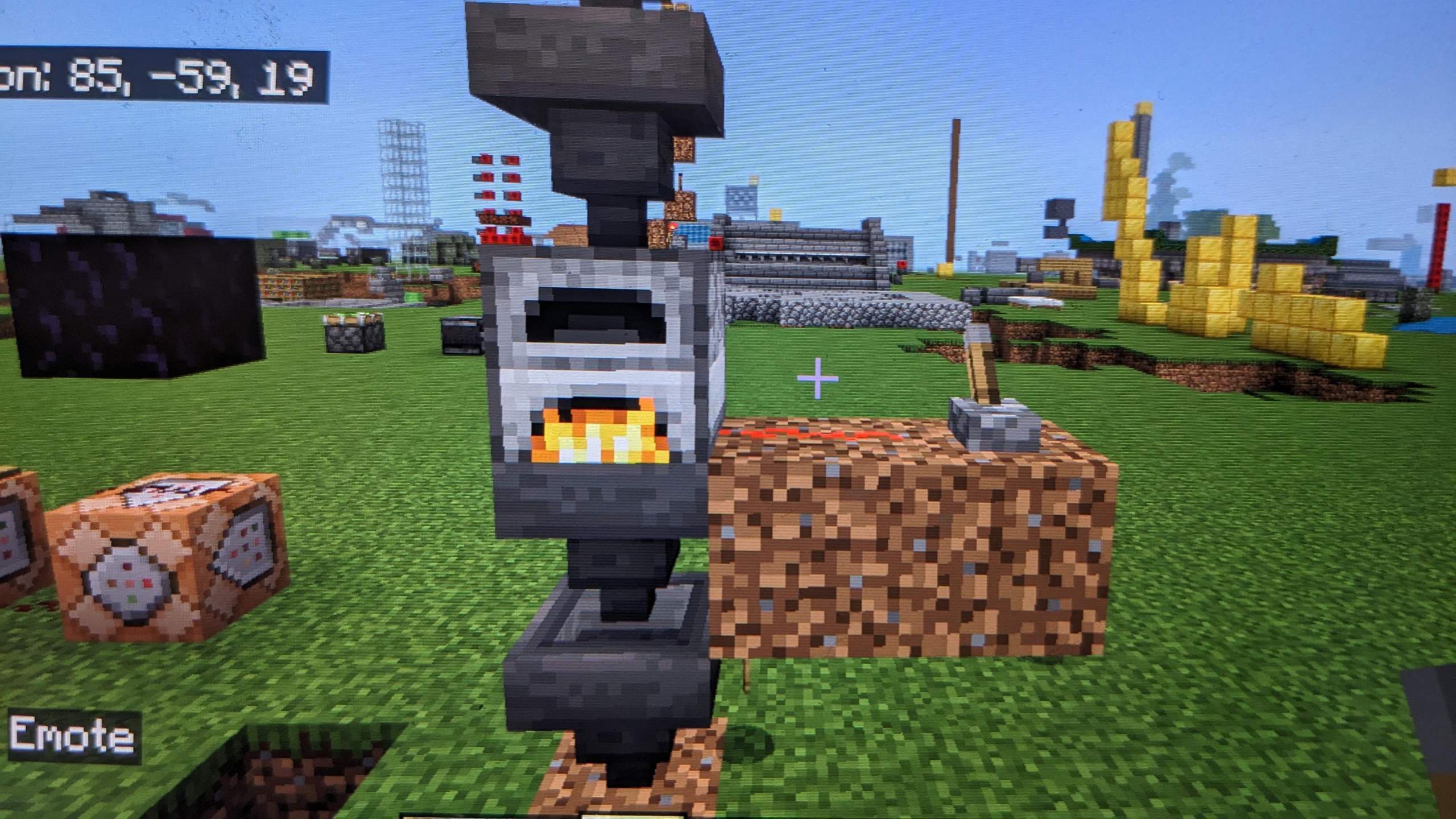 Minecraft Hebel am Ofen? (Redstone)