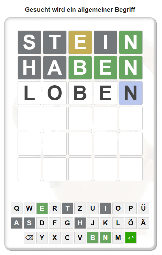 Wordle Englisch / heute / Donnerstag? (Rätsel)