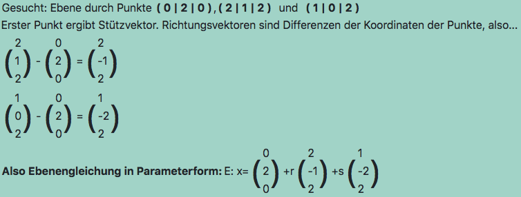 Normalengleichung, Ebene? (Vektoren, analytische Geometrie)