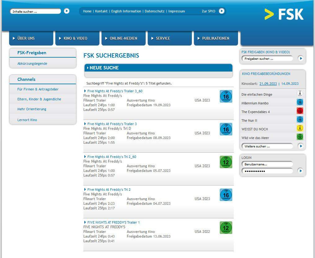 Fnaf film fsk? (Kino, Netflix, Horror)