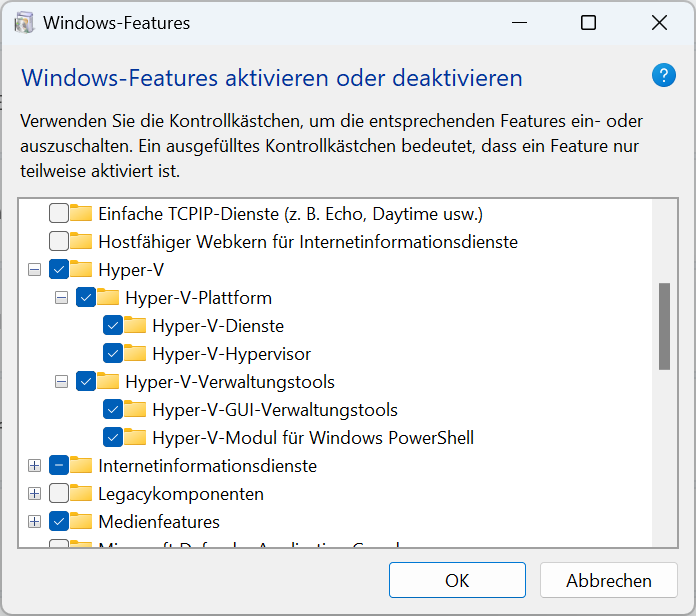Windows 11 Hyper-V blockiert Intel VT-x für VMWare? (Microsoft, BIOS, Virtuelle Maschine)