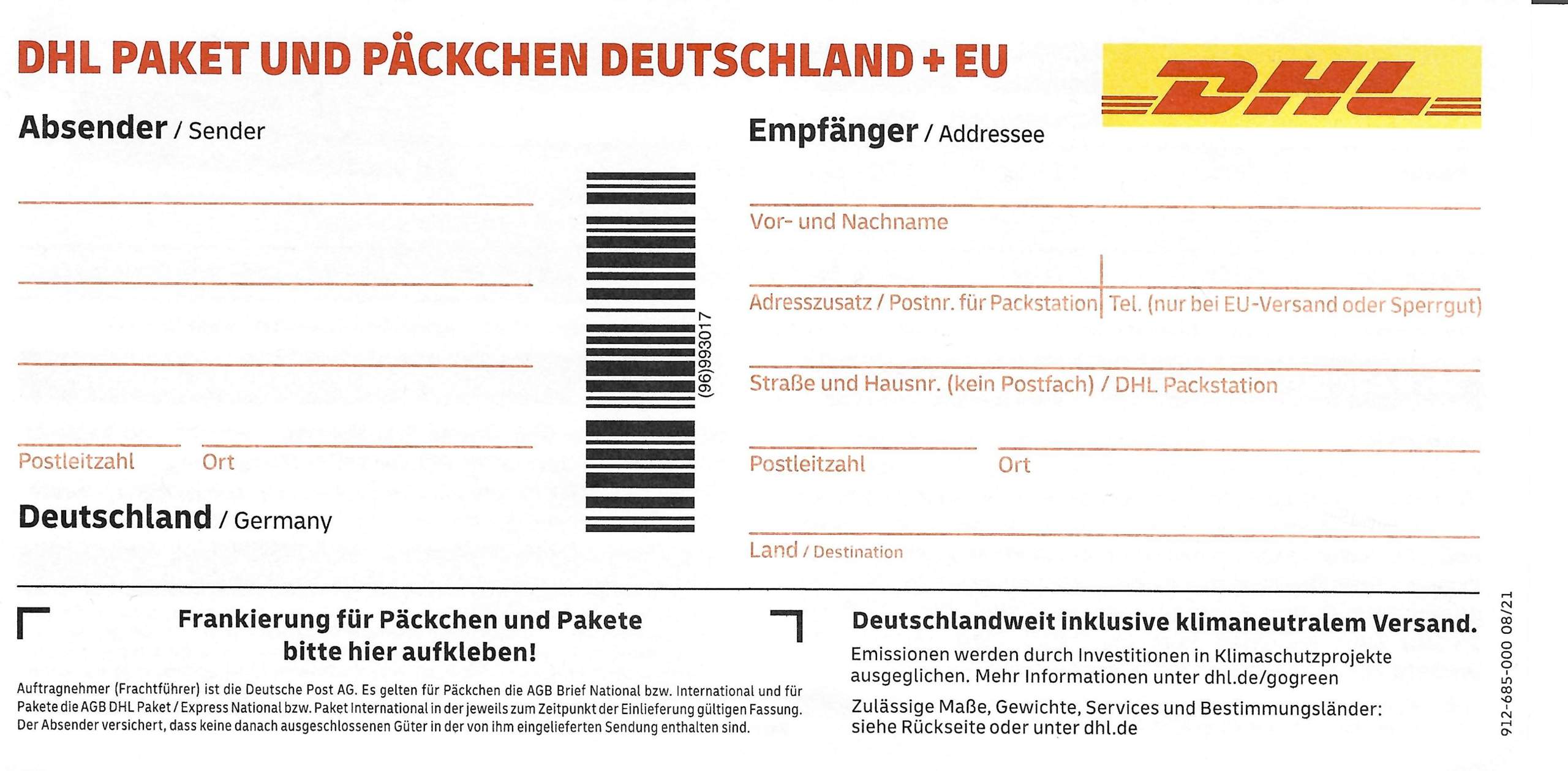 Wie Paket versenden? (Post, Versand, DHL)