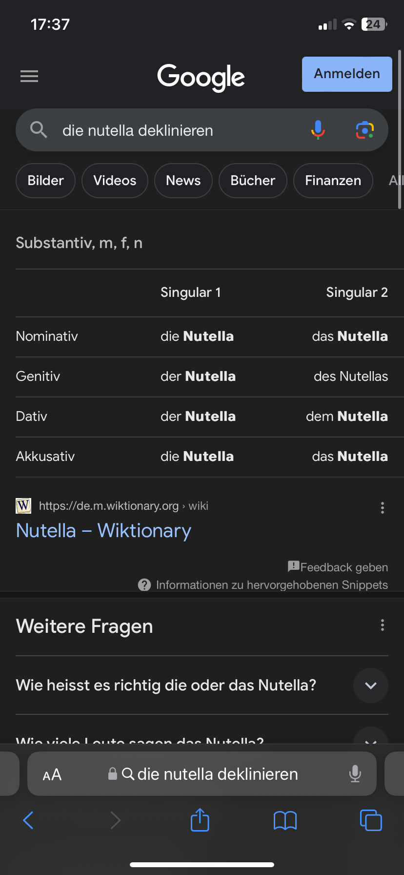 DIE oder DAS Nutella? (Deutsch, Sprache) DIE oder DAS Nutella? (Deutsch, Sprache)