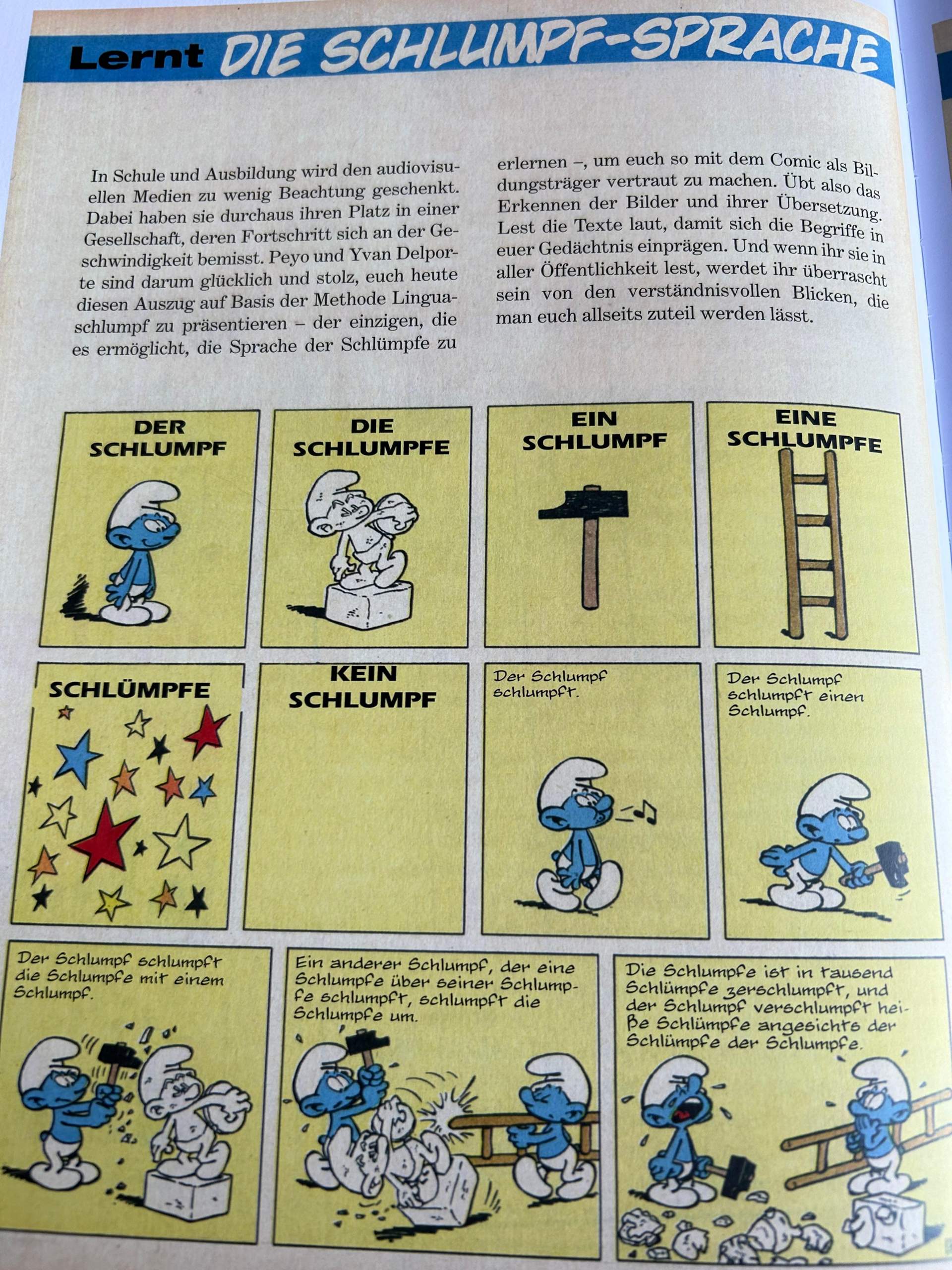 Was bedeutet "schlumpfen"? (Fernsehen, Zeichentrickfilm, Kinderprogramm)