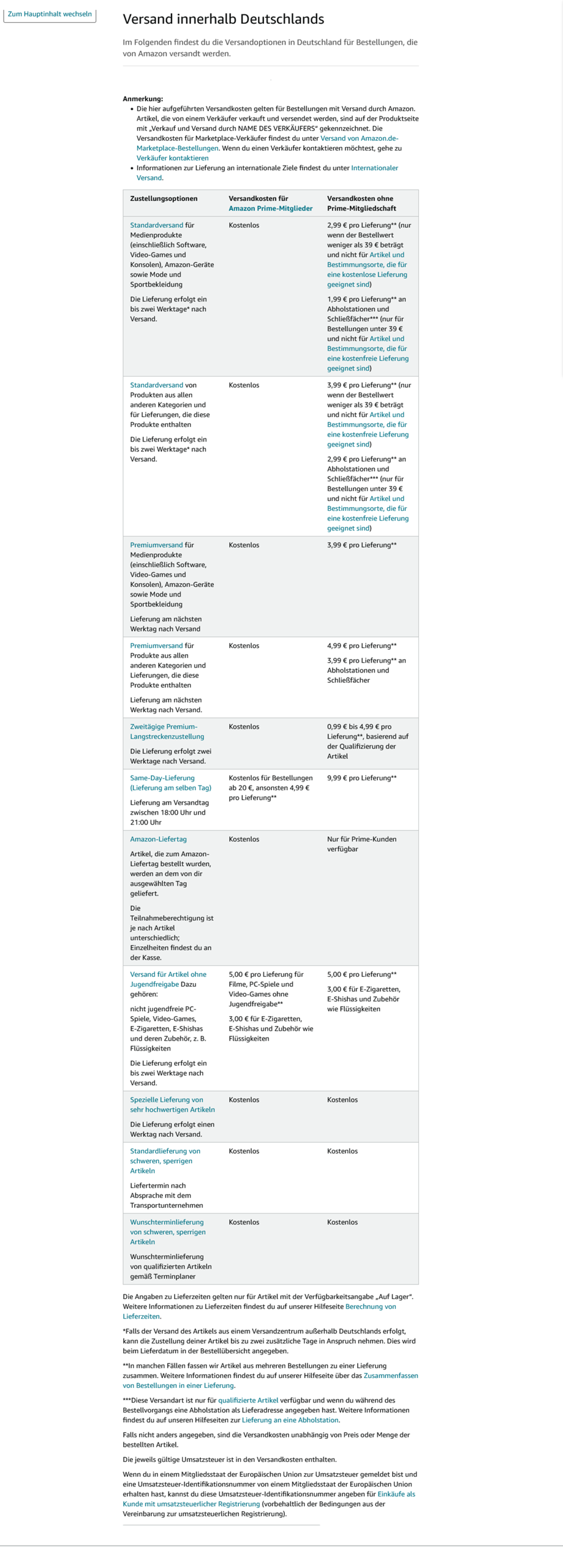 Ab wann ist Versand komplett kostenlos bei amazon? (Post, Bestellung, DHL)