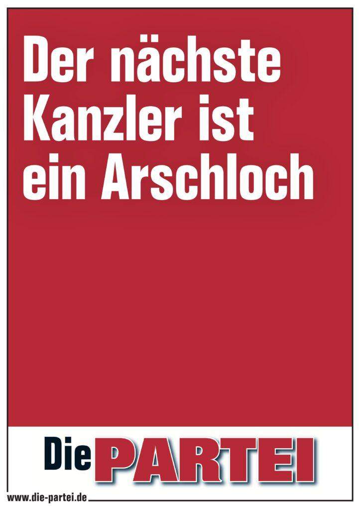 Satire oder Provokant? (Wahlen, Partei, Plakat)