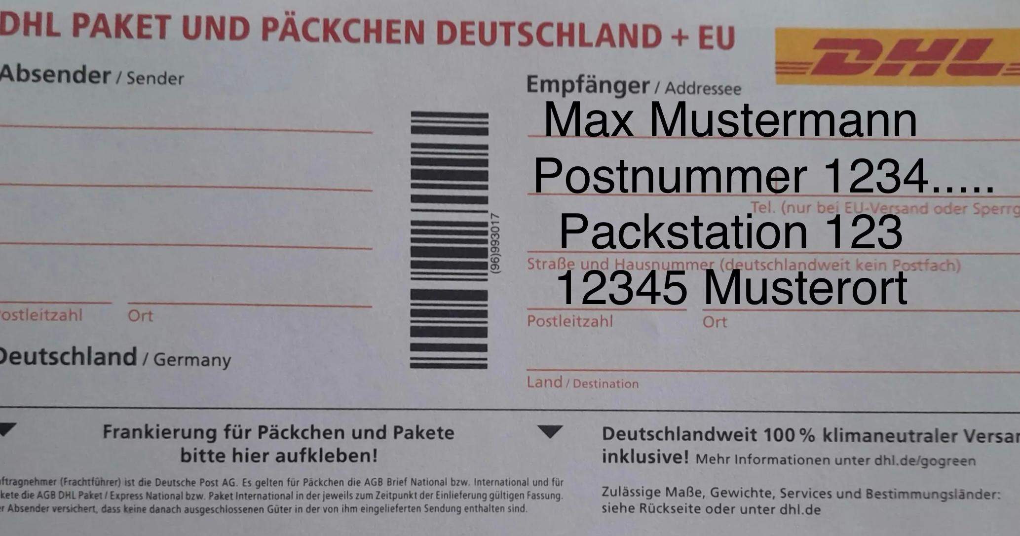 DHL Paket an Packstation schicken? (Post, Versand, Bestellung)