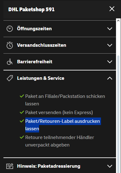 Kann man mit QR-Code ein Versandetikett bei DHL ausdrucken lassen ...