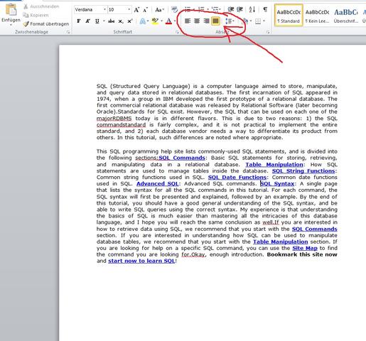 Wie kann ich in Word gleichzeitig links- und rechtsbündig schreiben ...