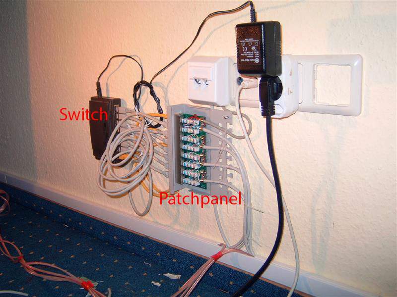 Router mit Switch verbinden (Computer, Internet)