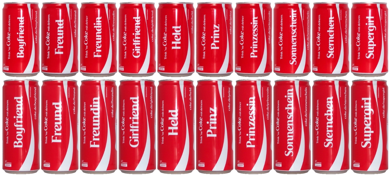Coca-Cola Namen Dose Julian