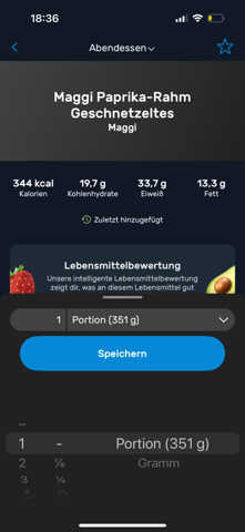 Kalorien Eingabe richtig? (gesunde Ernährung, Protein, Kalorien zählen)