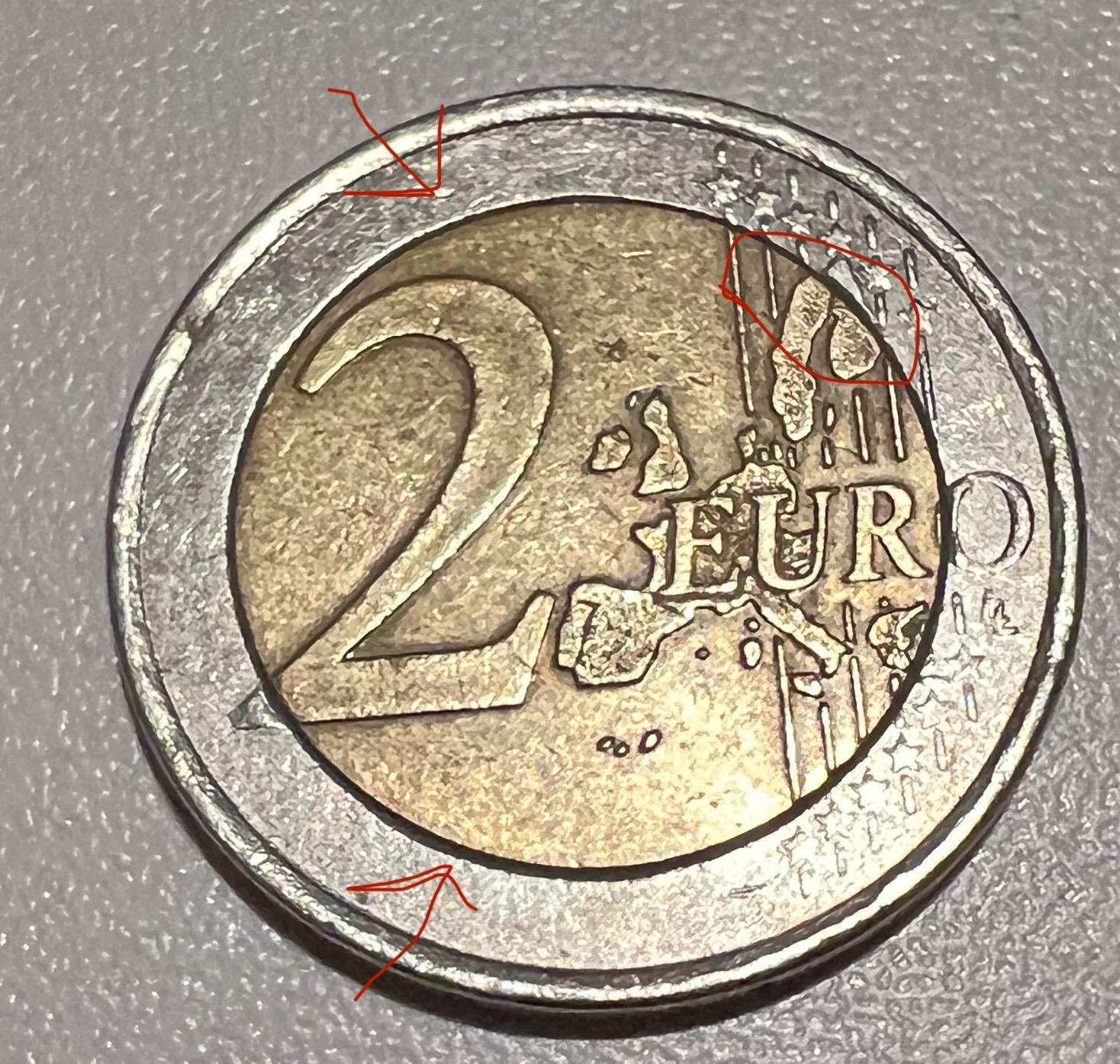2 Euro Münze EYP mit S im Stern und Fehlprägung Wert? (Münzen ...