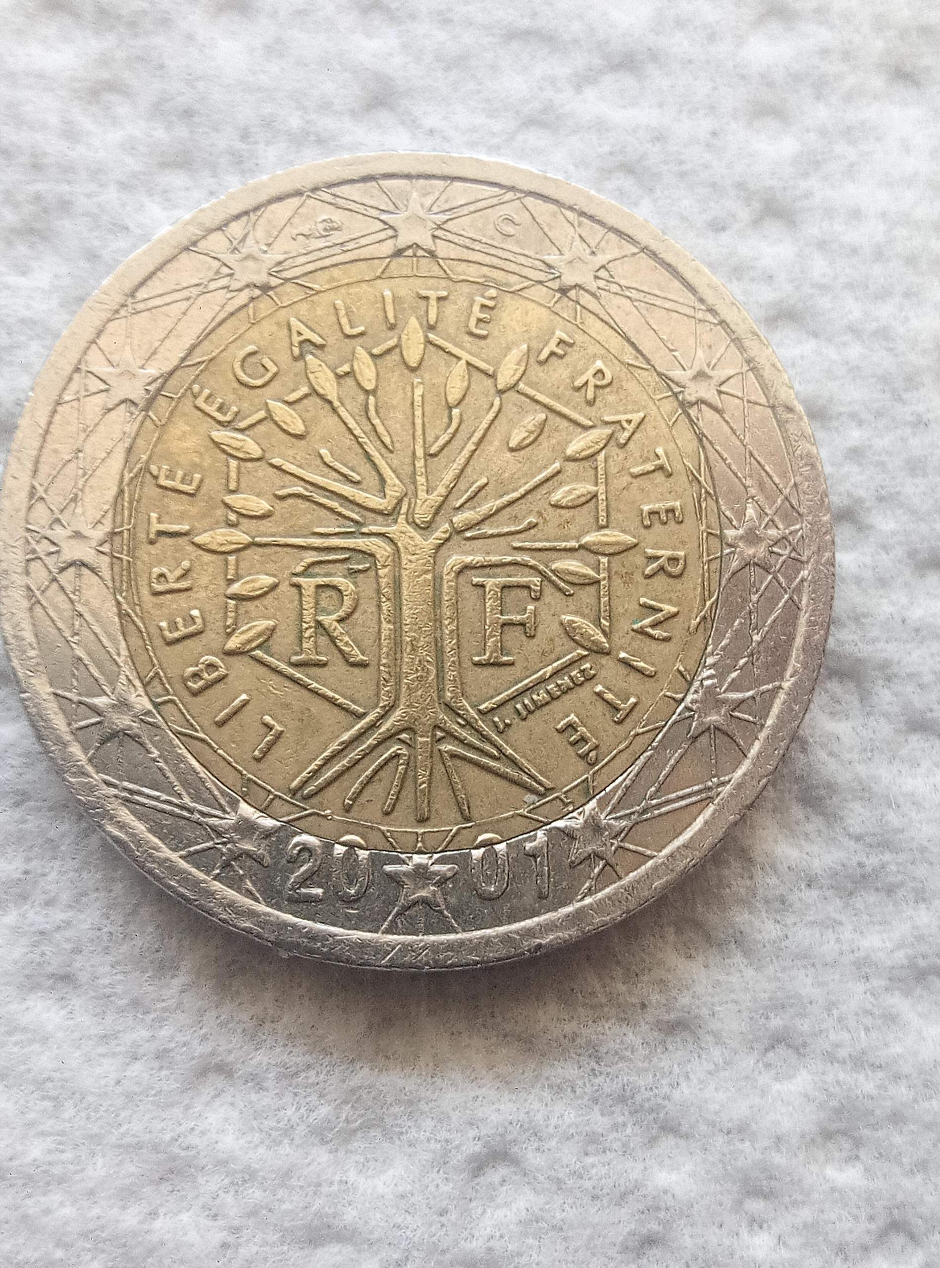 2€ Frankreich Fehlprägung? (Geld, Wert, Euro)