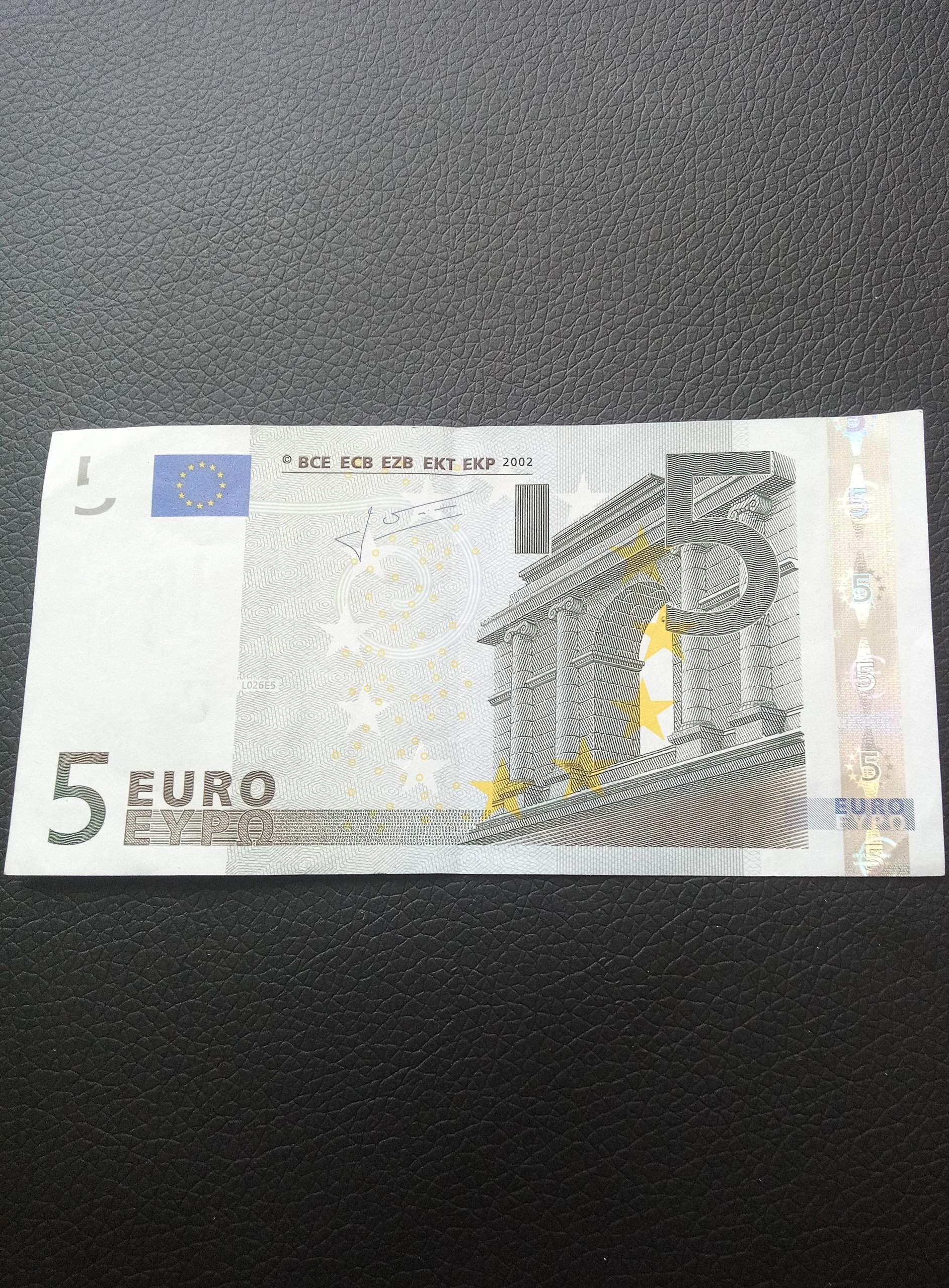 5€ Schein Frankreich 2002? (Geld, Wert, Euro)