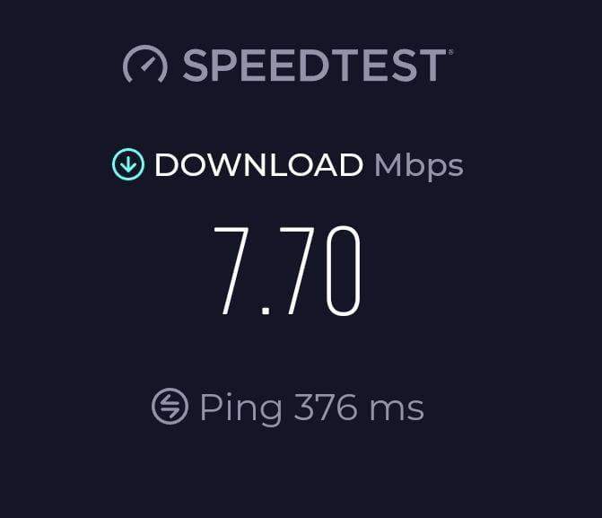 70Mbps Netzwerkgeschwindigkeit aber Speedtest nur 7? (Internet, WLAN ...