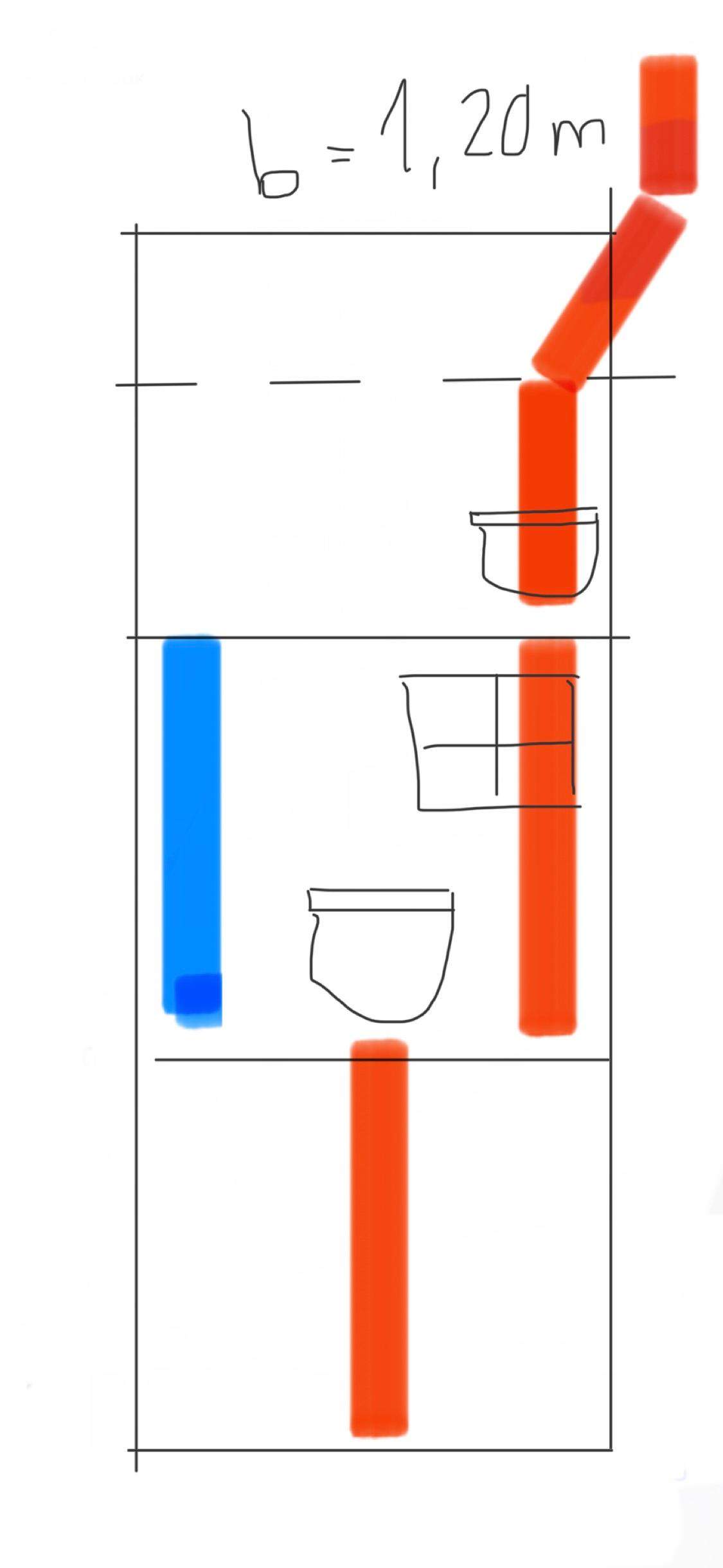 Abfluss von WC um 1 Meter verlegen? (Wasser, Sanitär, Klempner)