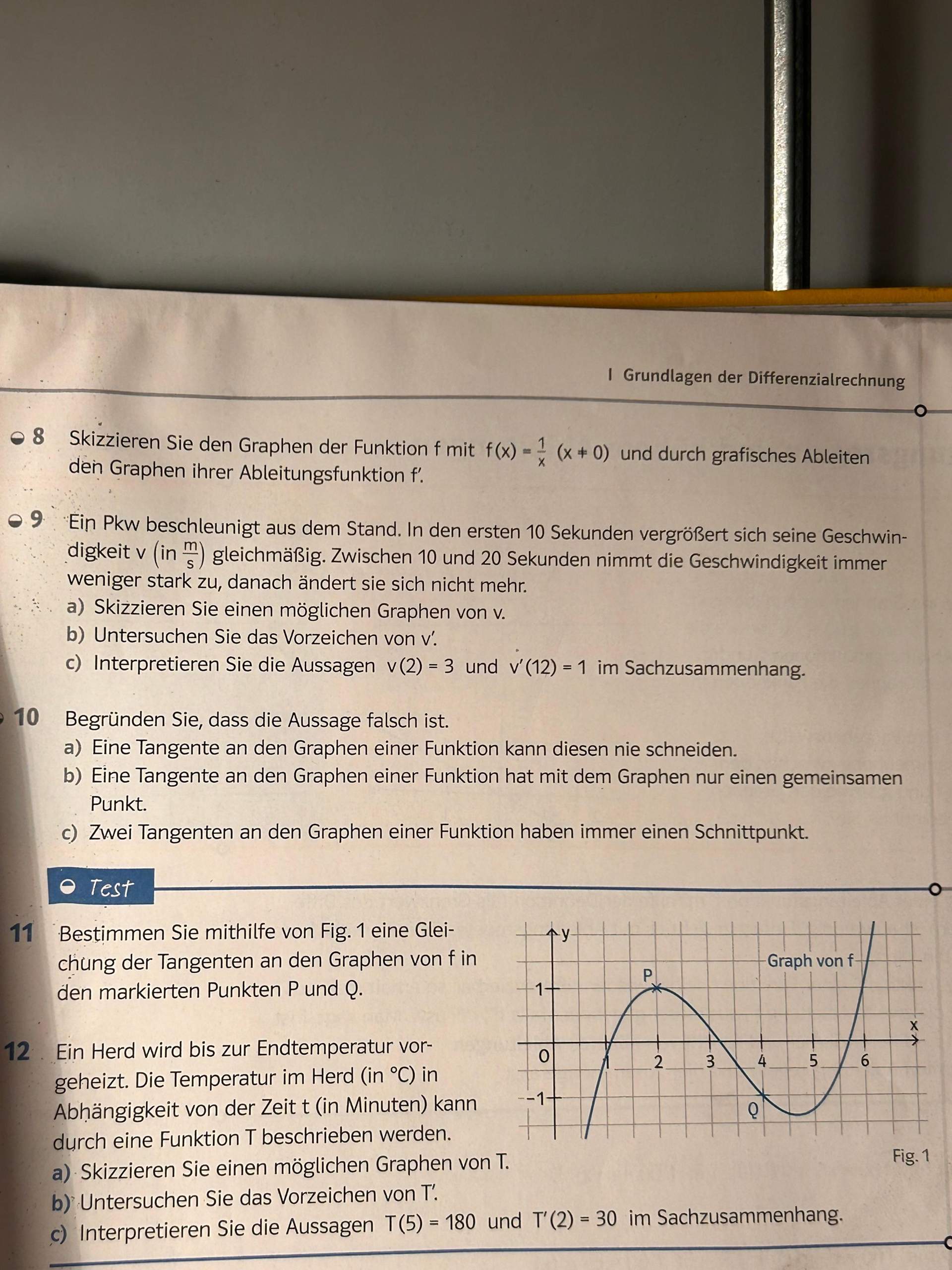 Ableitung und Tangente? (rechnen, Gleichungen, Mathematiker)