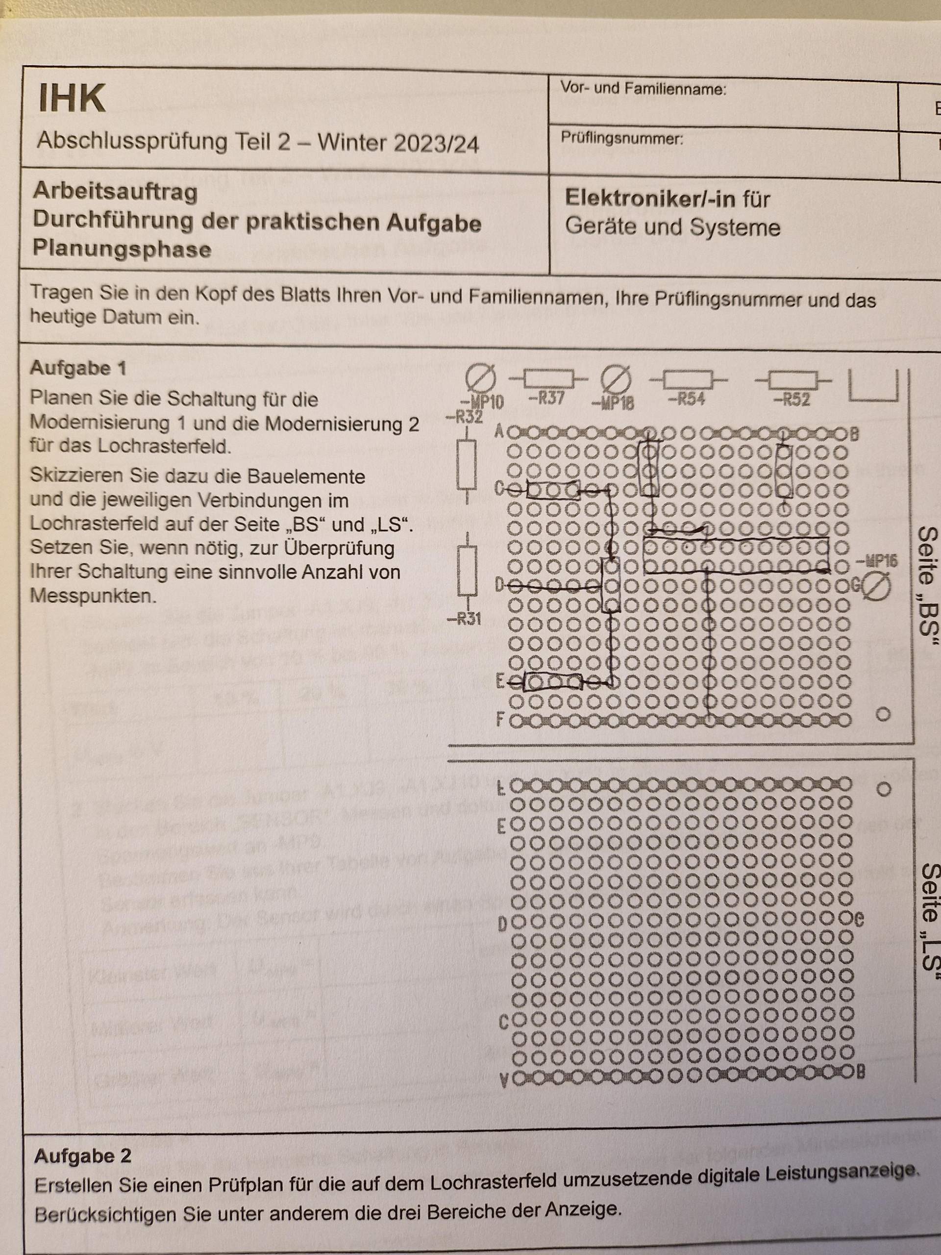 Abschlussprüfung Elektronik Geräte und Systeme Teil 2 wie genau geht das? (Ausbildung, IHK ...