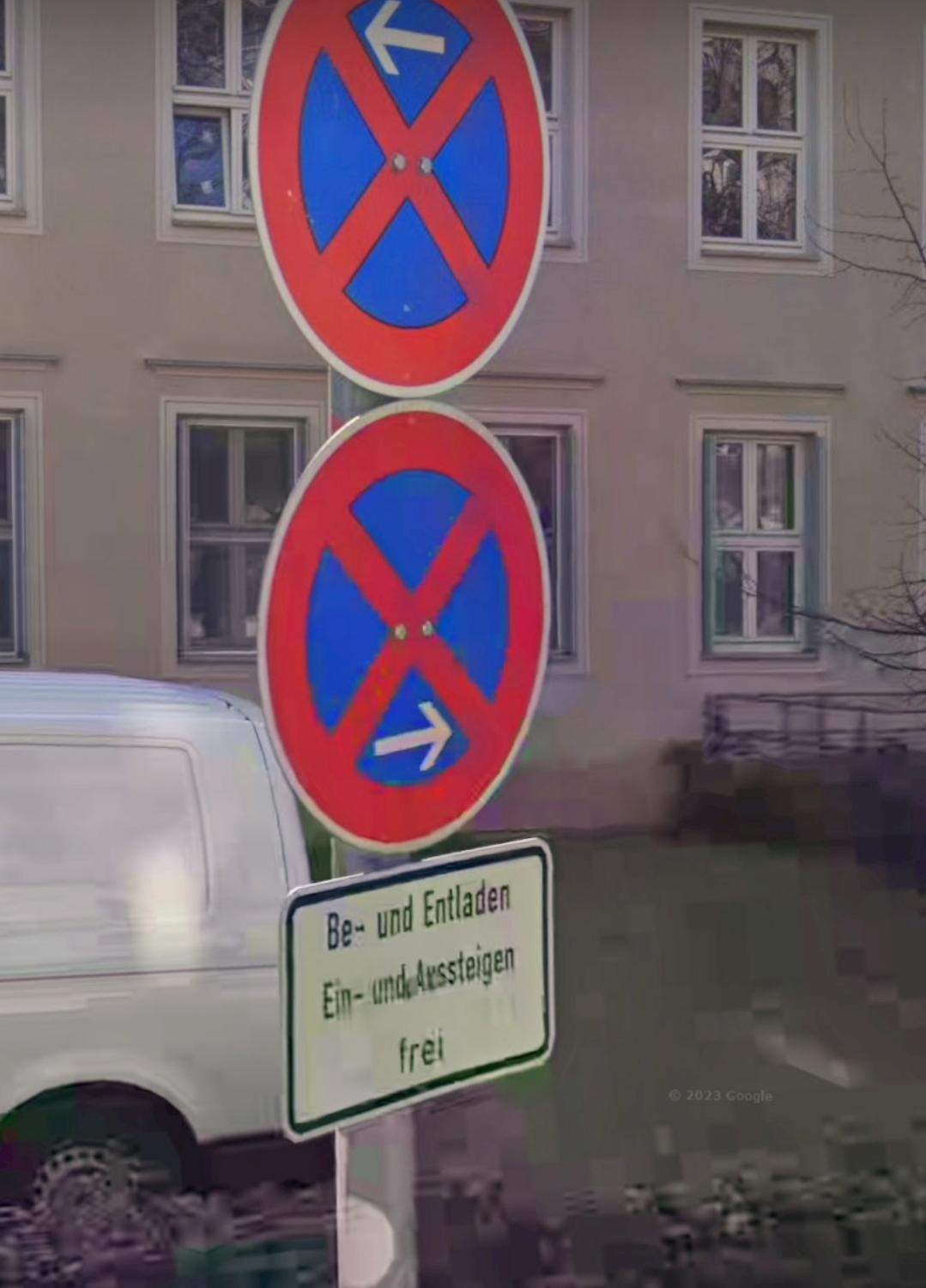 Absolutes Halteverbot UND Be- und Entladen frei ...