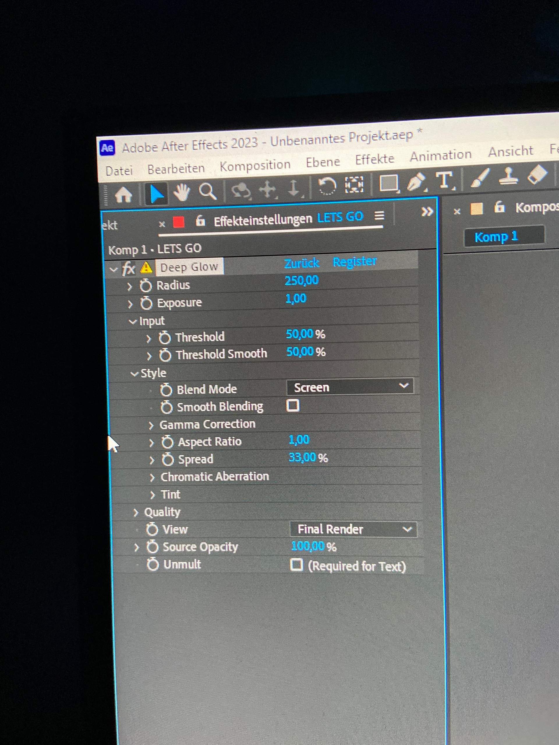 Adobe After Effects 2023? (Videobearbeitung, Animation, Effekte)