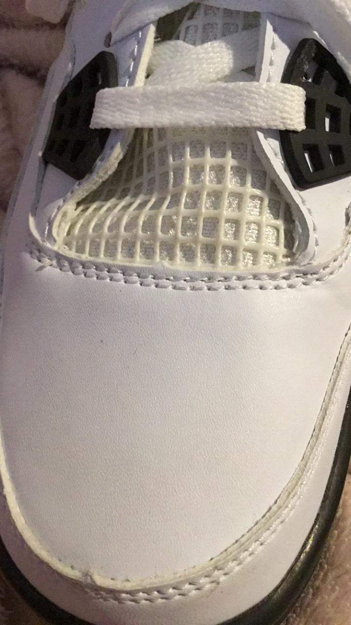 Air jordan 4 retro ( White/grey/Black) sind fake? (Sneaker, Nike Air ...
