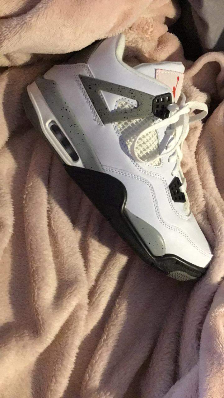 Air jordan 4 retro ( White/grey/Black) sind fake? (Sneaker, Nike Air ...