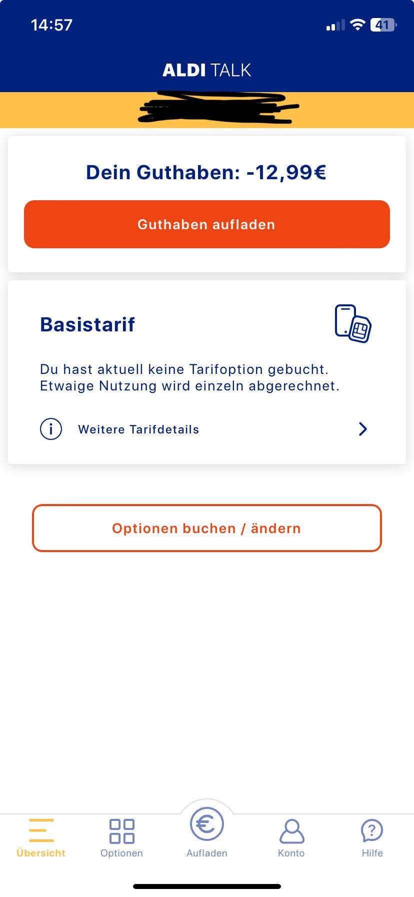 Aldi Talk inkasso? (Bank, Vertrag, Guthaben)