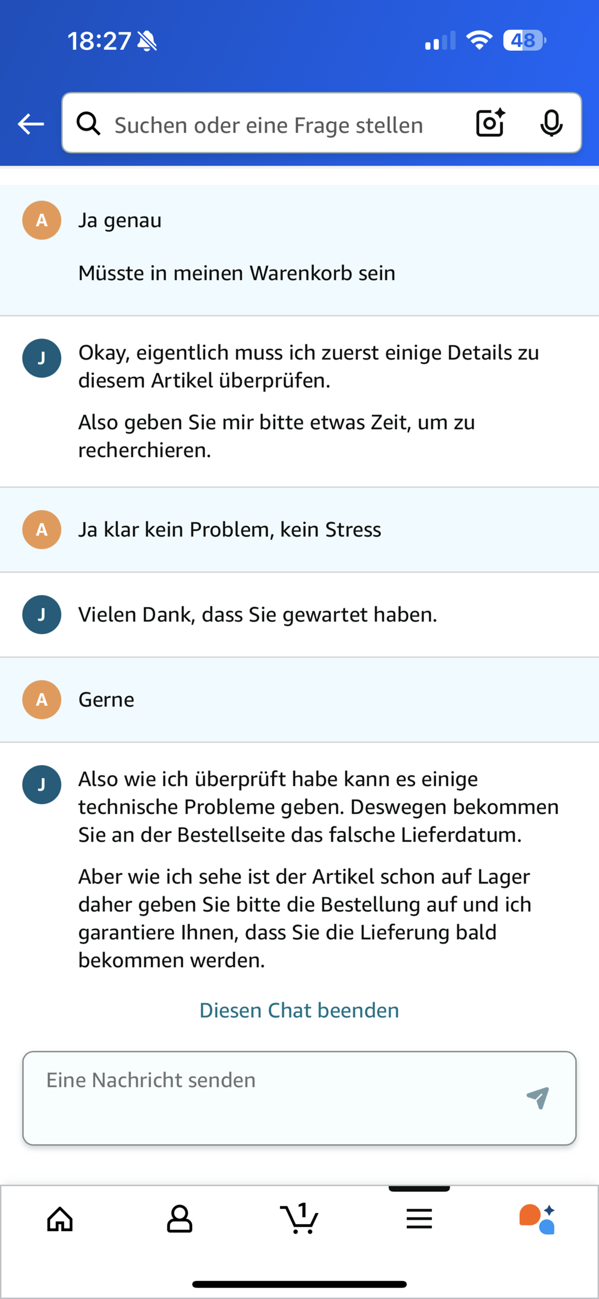 Amazon Kundenservice falsche Versprechen? (Versand, Bestellung, Lieferung)