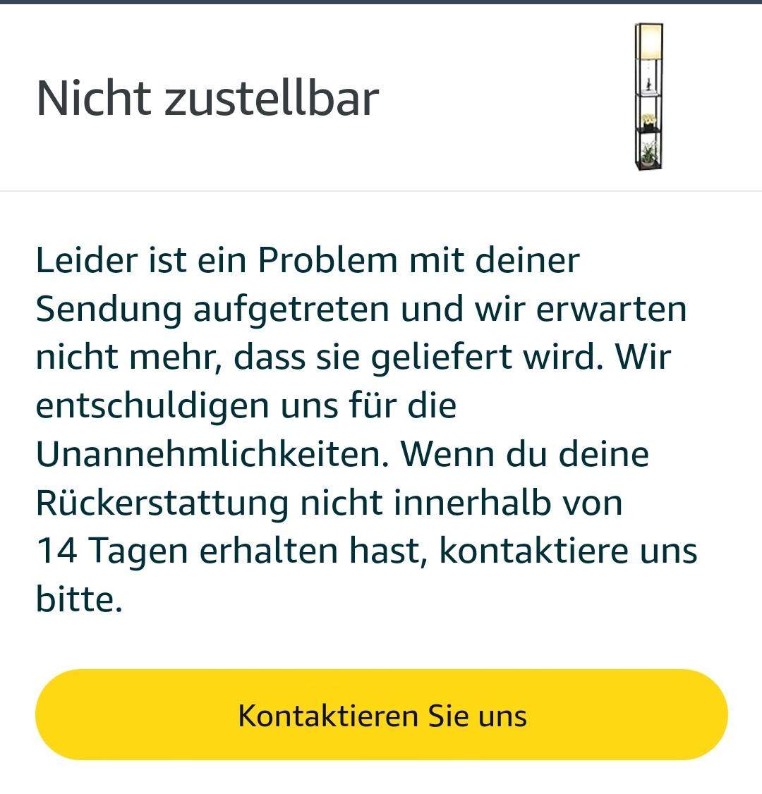Amazon Paket konnte nicht zugestellt werden? Rückerstattung? (Versand ...
