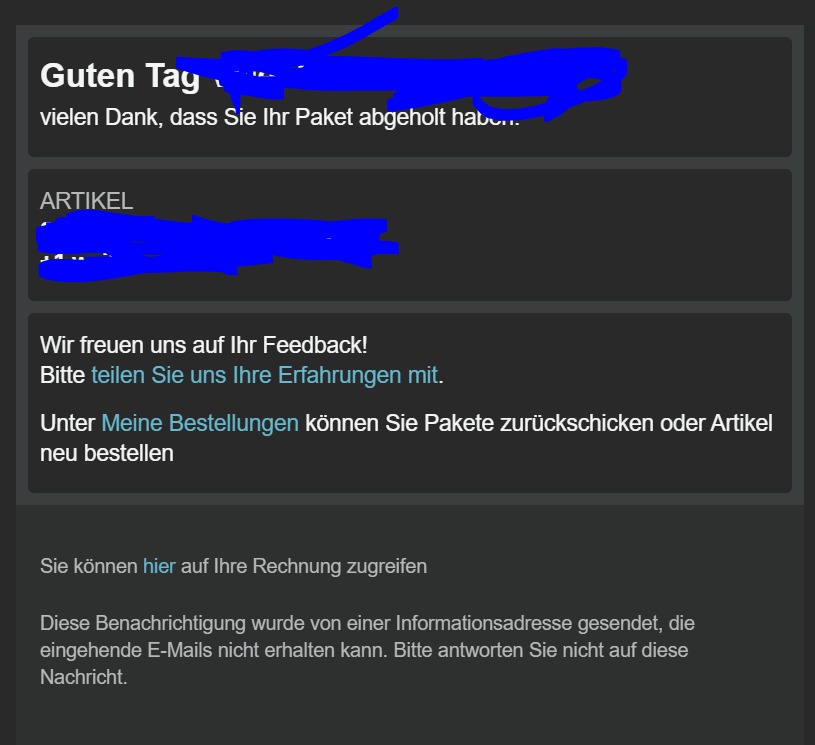 amazon paket weg? (Post, Versand, Bestellung)