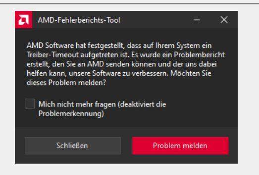 AMD GPU TimeOut Fehler? (Computer, Technik, PC)