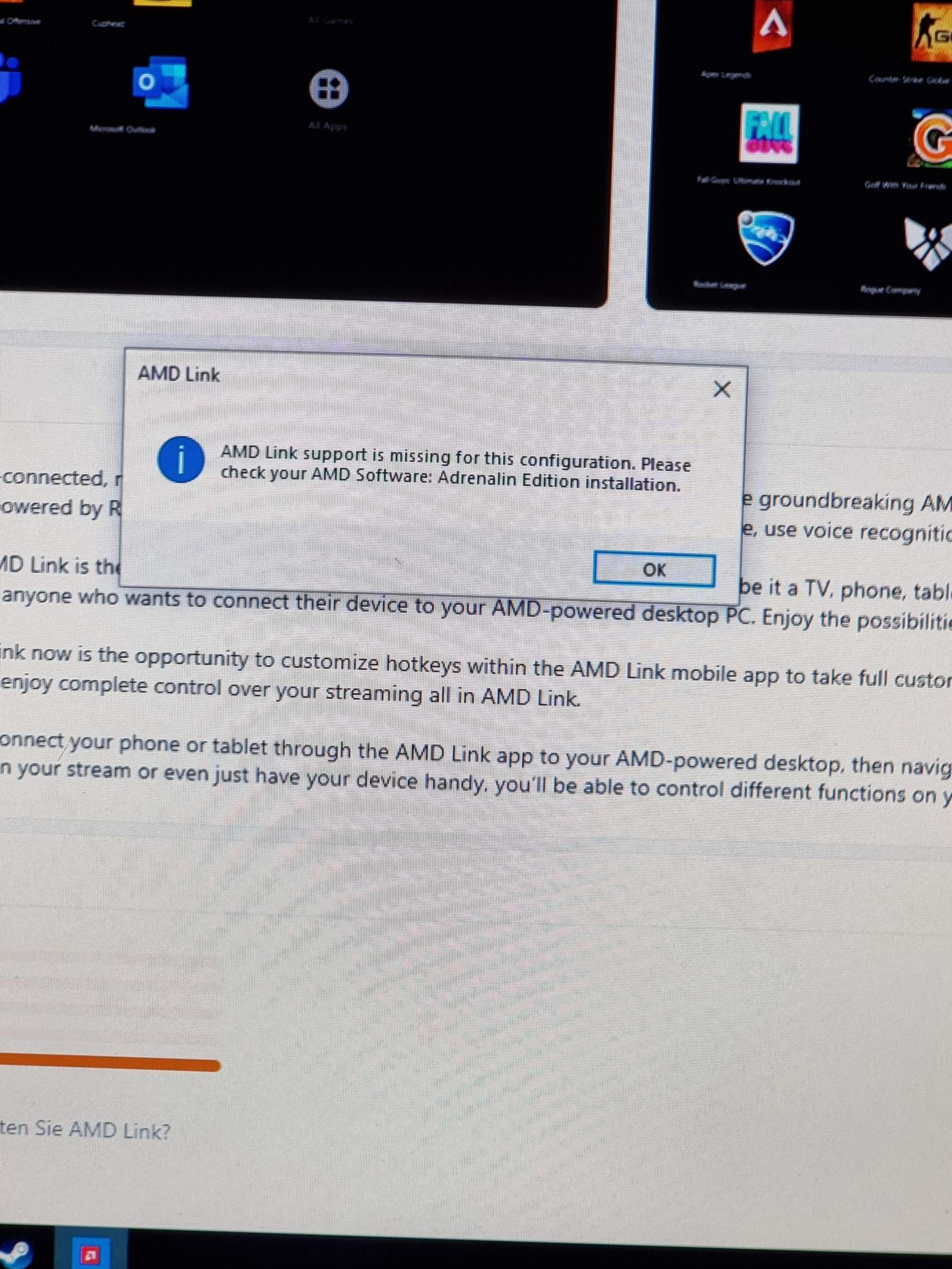 Amd link funktioniert nicht? (Software, Treiber)