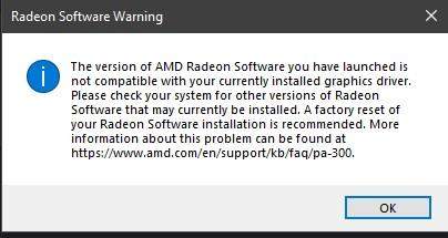 AMD Radeon Software Warning? (Windows 10, Treiber, Hilfestellung)