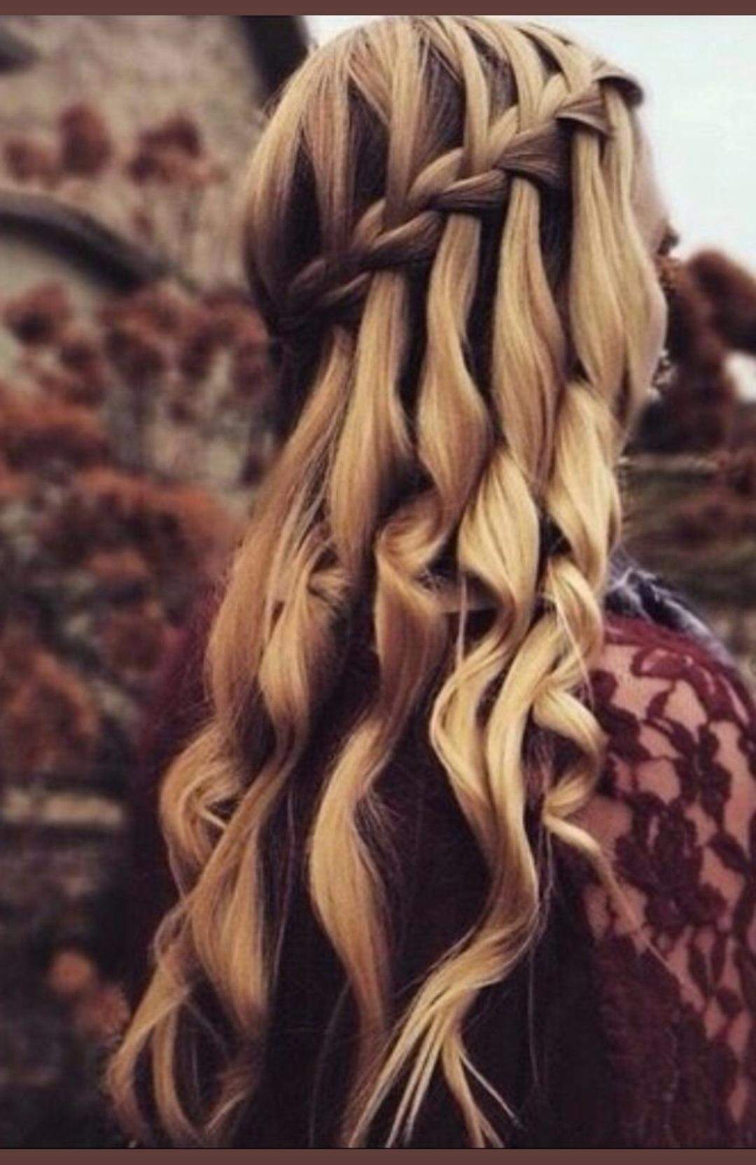 An die Frauen: Kennt Ihr den sogenannten Waterfall Braid / Wasserfall ...