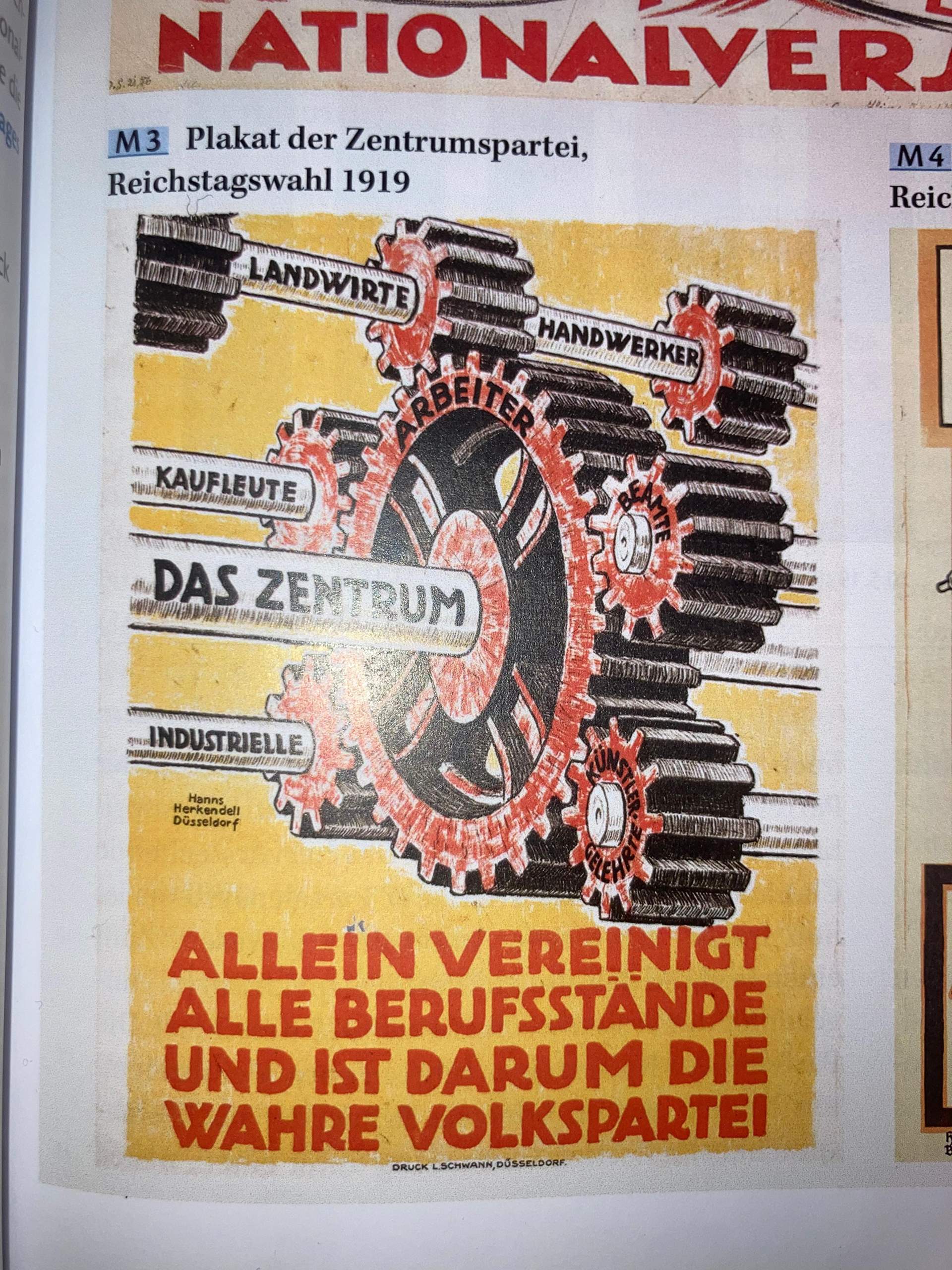 Analyse vom Wahlplakat von “das Zentrum”? (Weimarer Republik ...