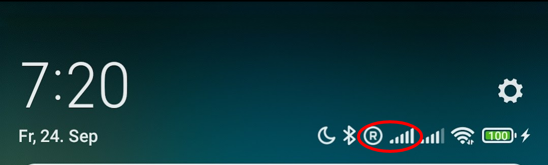 Android Xiaomi Roaming Anzeige? (Xiaomi Redmi)