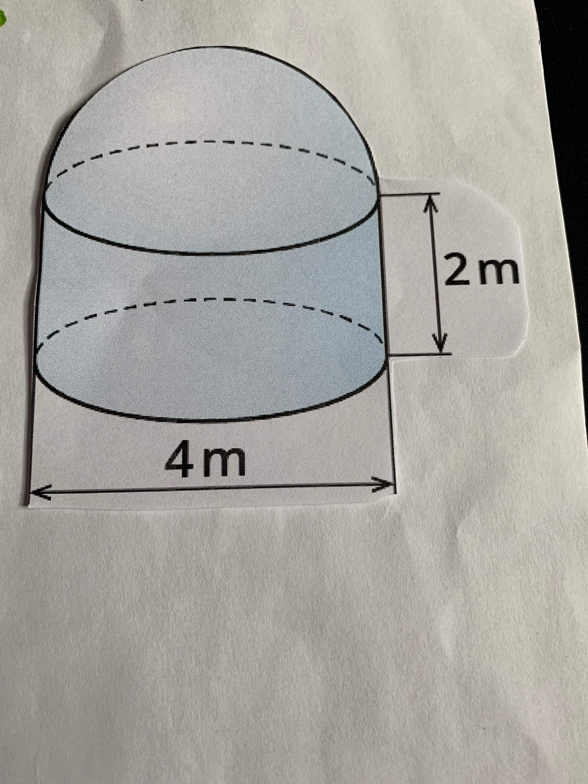 Ao bei Zylinder und Halbkugel? (Schule, Mathematik, Zusammengesetzte ...