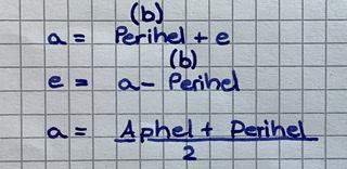 Aphel=a und Perihel=b? (Schule, Mathematik, Physik)
